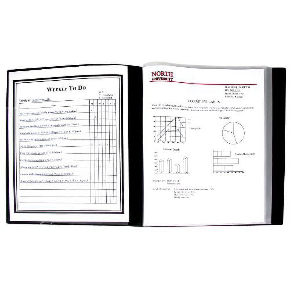 C-Line 12-Pocket Bound Sheet Protector Presentation Book, 24-Page ...