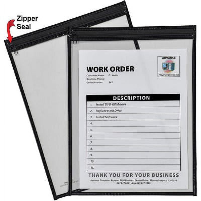 C-Line-1PK C-Line Super-Heavyweight Shop Ticket Holder - 12" X 9" X 14 ...