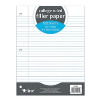 C-Line Reinforced 3-Hole Punched, Filler Paper, Wide Rule, 10.5" x 8 ...