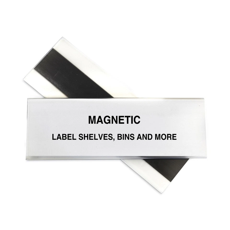 C-Line 87247 Hol-Dex Magnetic Shelf/Bin Label Holders - Clear (10/Box ...