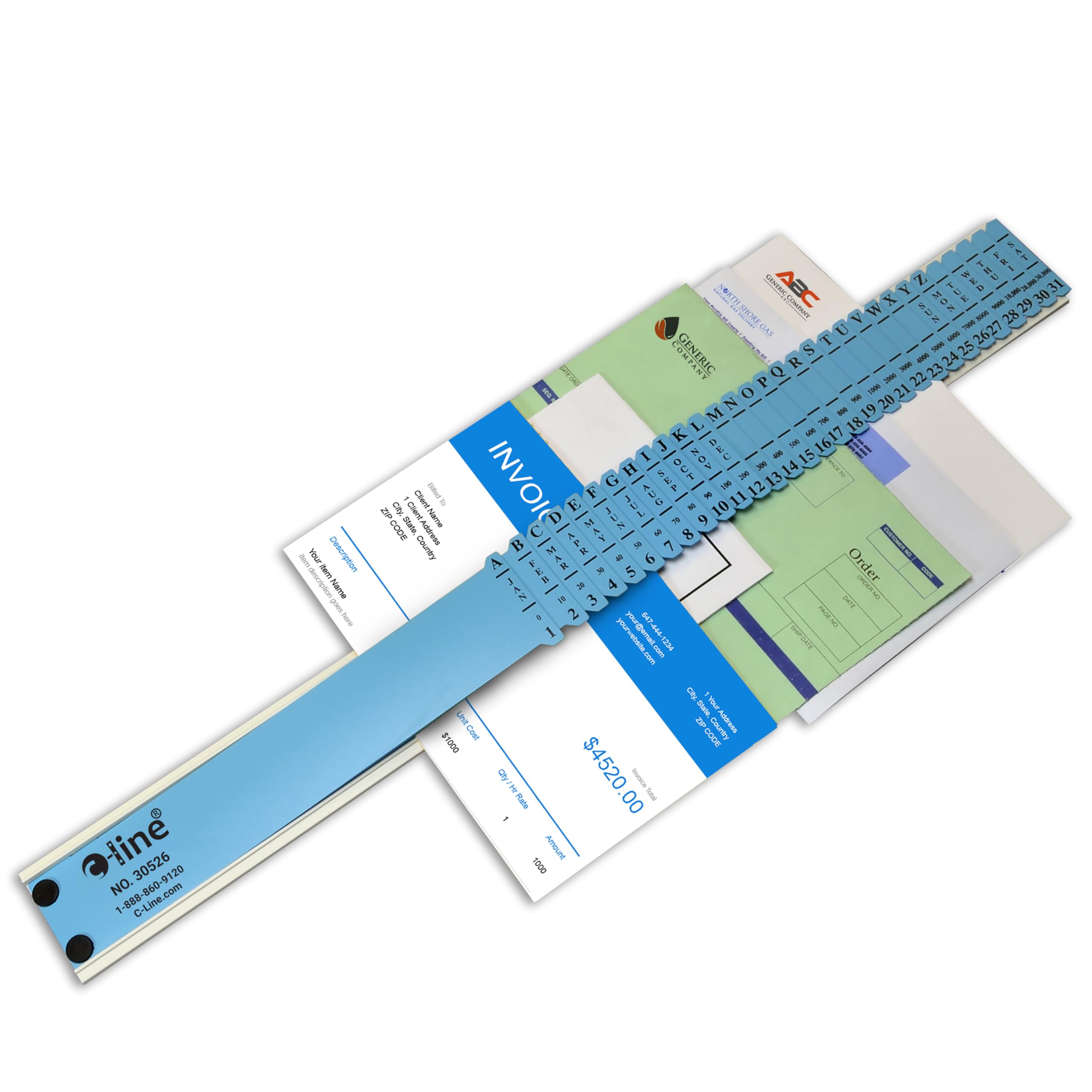 C-Line All-Purpose Document Sorter, 2.5 x 23.5 Inch, Blue (30526 ...