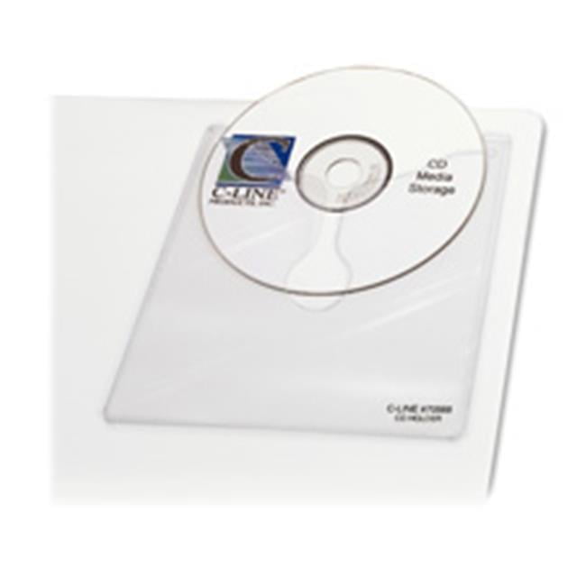 C-Line CL Self Adhesive CD-DVD Holder - Clear - 10-PK - Walmart.com