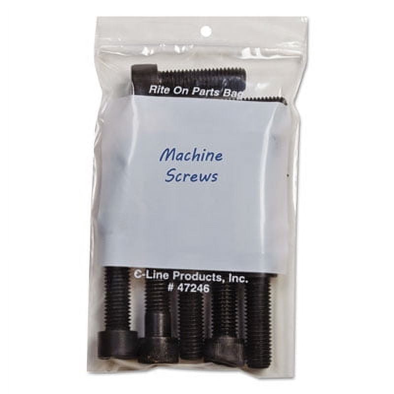C-Line CLI47246 Write-On Recloseable Small Parts Bags, Poly, 2 Mil, 4 x ...