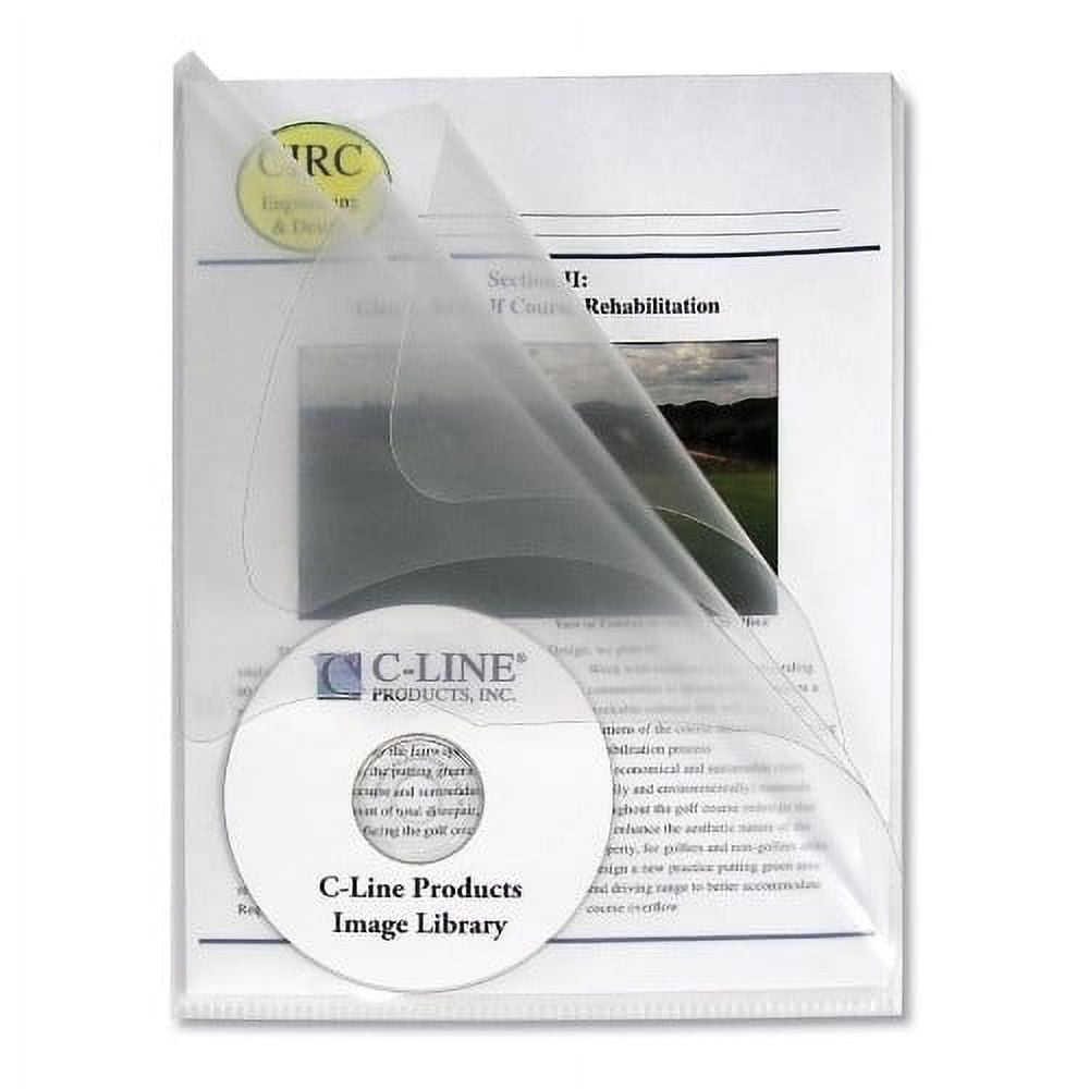 C-Line CLI62117 Multi-Section Project Folders w/ Clear Dividers, 3 ...