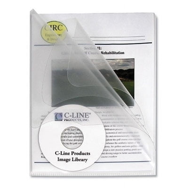 C-Line CLI62117 Multi-Section Project Folders w/ Clear Dividers, 3 ...