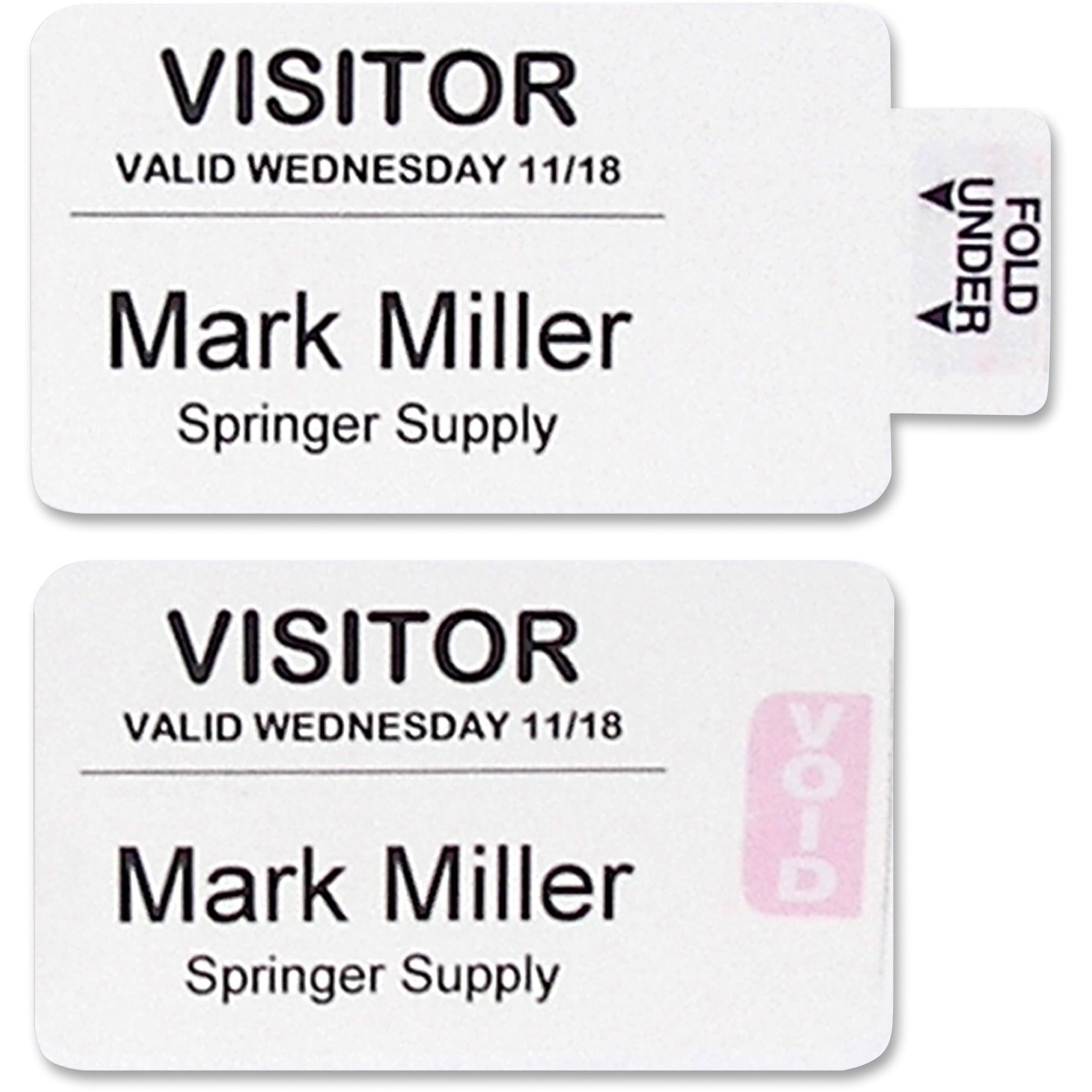 C-Line, CLI97017, Self-expiring Security Badge, 1 / Box, White ...