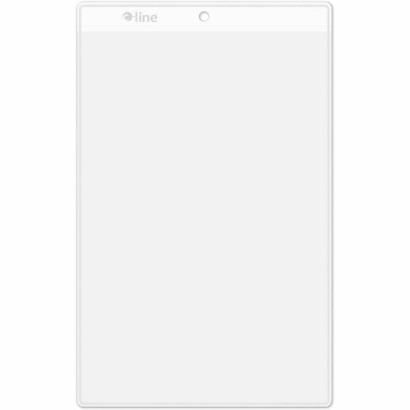 C-Line Clear Vinyl Shop Ticket Holder, 9 x 12, 50/BX, Both Sides Clear ...