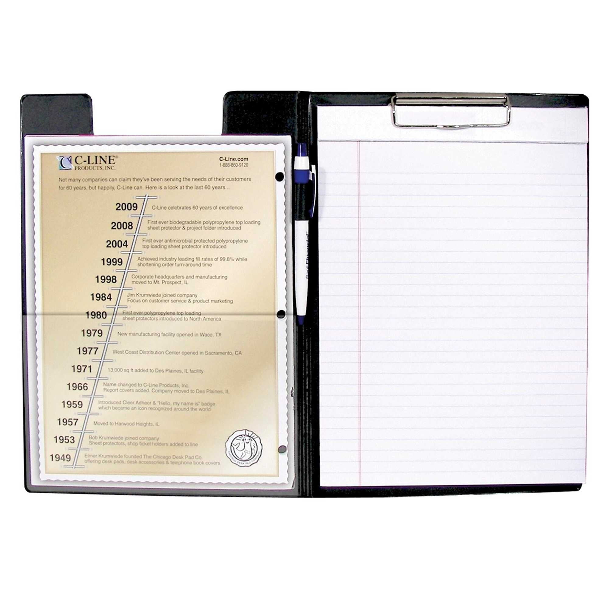 C-Line Clipboard Folder, Black - Walmart.com