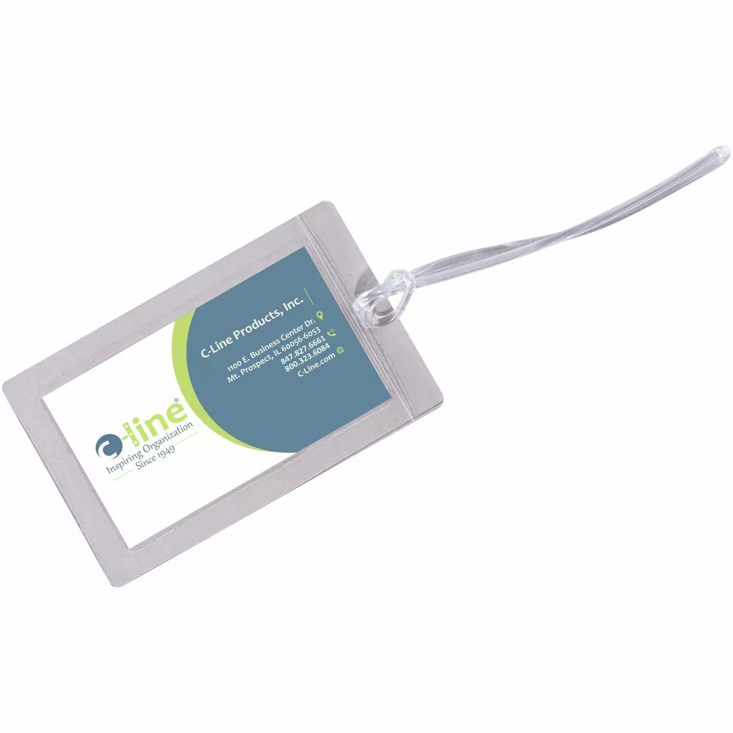 C-Line Custom Laminated Luggage Tags No Heat Required 10/PK Clear 65107 ...