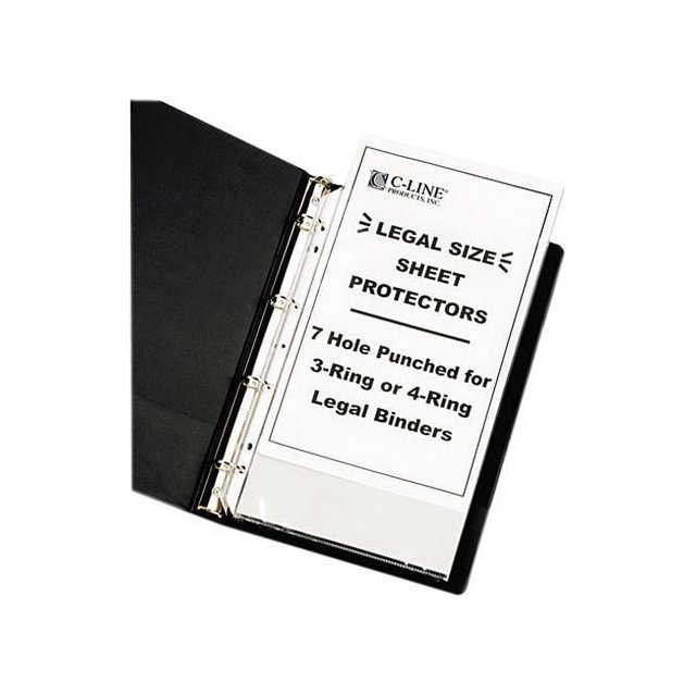 C-Line Heavyweight Poly Sheet Protector, Clear, 2", 14 x 8 1/2, 50/BX ...