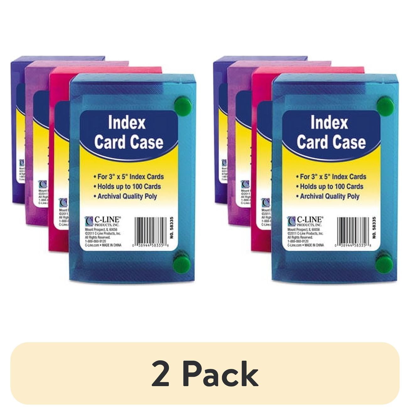 (2 pack) C-Line Index Card Case - Walmart.com