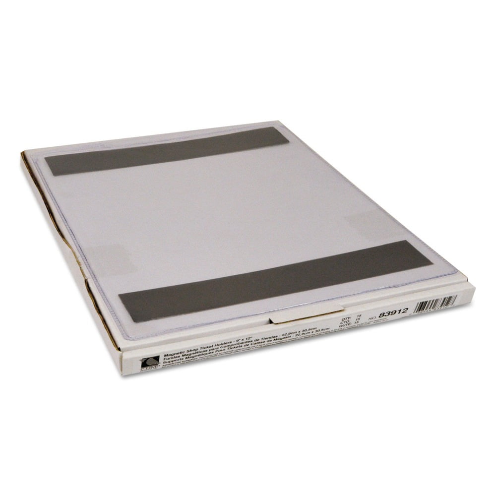 C-Line Magnetic Shop Ticket Holder, Super Heavy, 50", 9 x 12, 15/BX ...