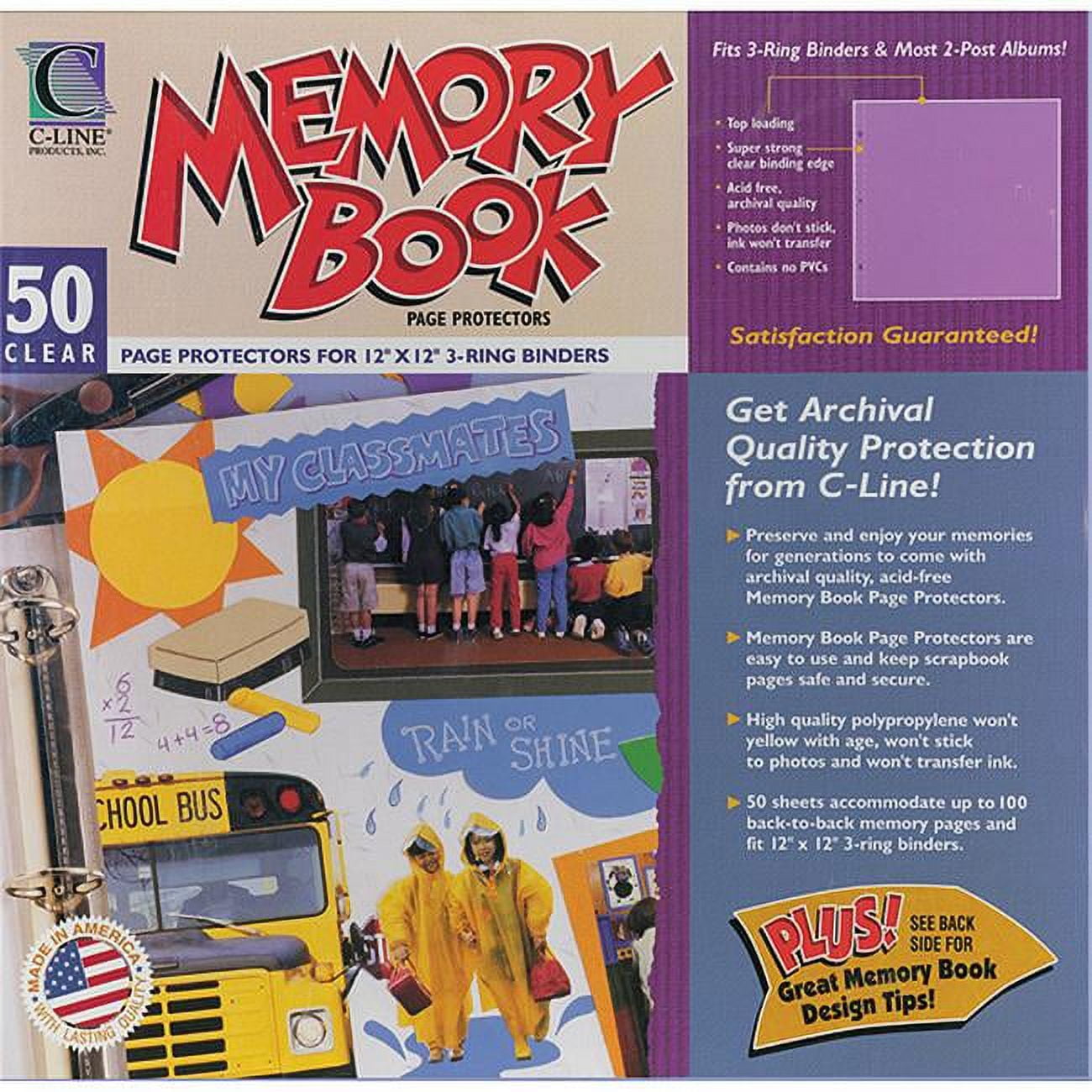 C-Line Memory Book Top-Load Page Protectors 12 x 12 Inch - Walmart.com
