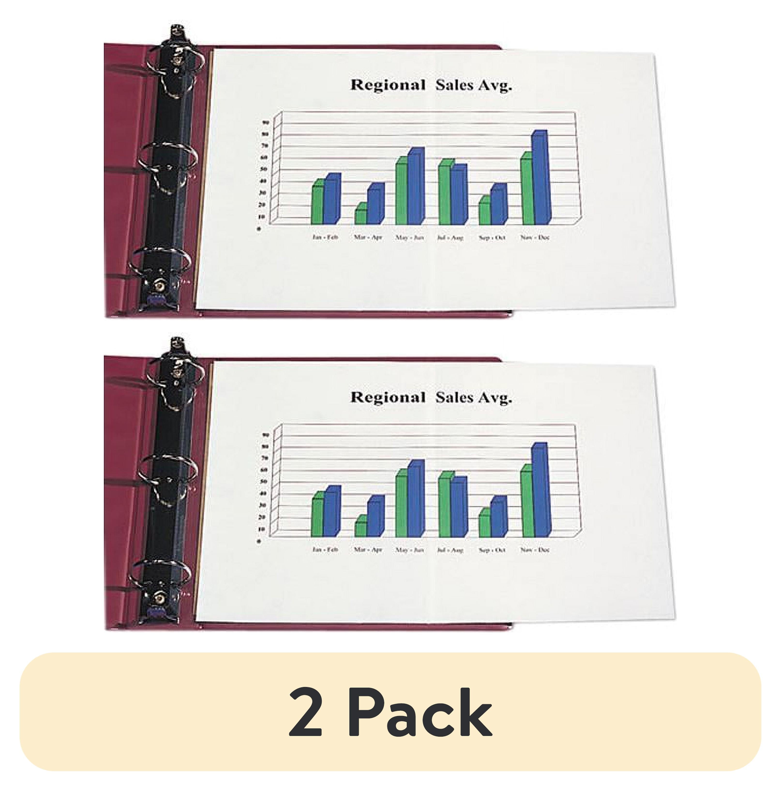 (2 pack) C-Line Panoramic Fold-Out Poly Sheet Protector, Center Loading ...