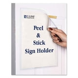 C-Line Peel and Stick Display Pockets, Clear, 8.5 x 11 Inches, 10 per ...