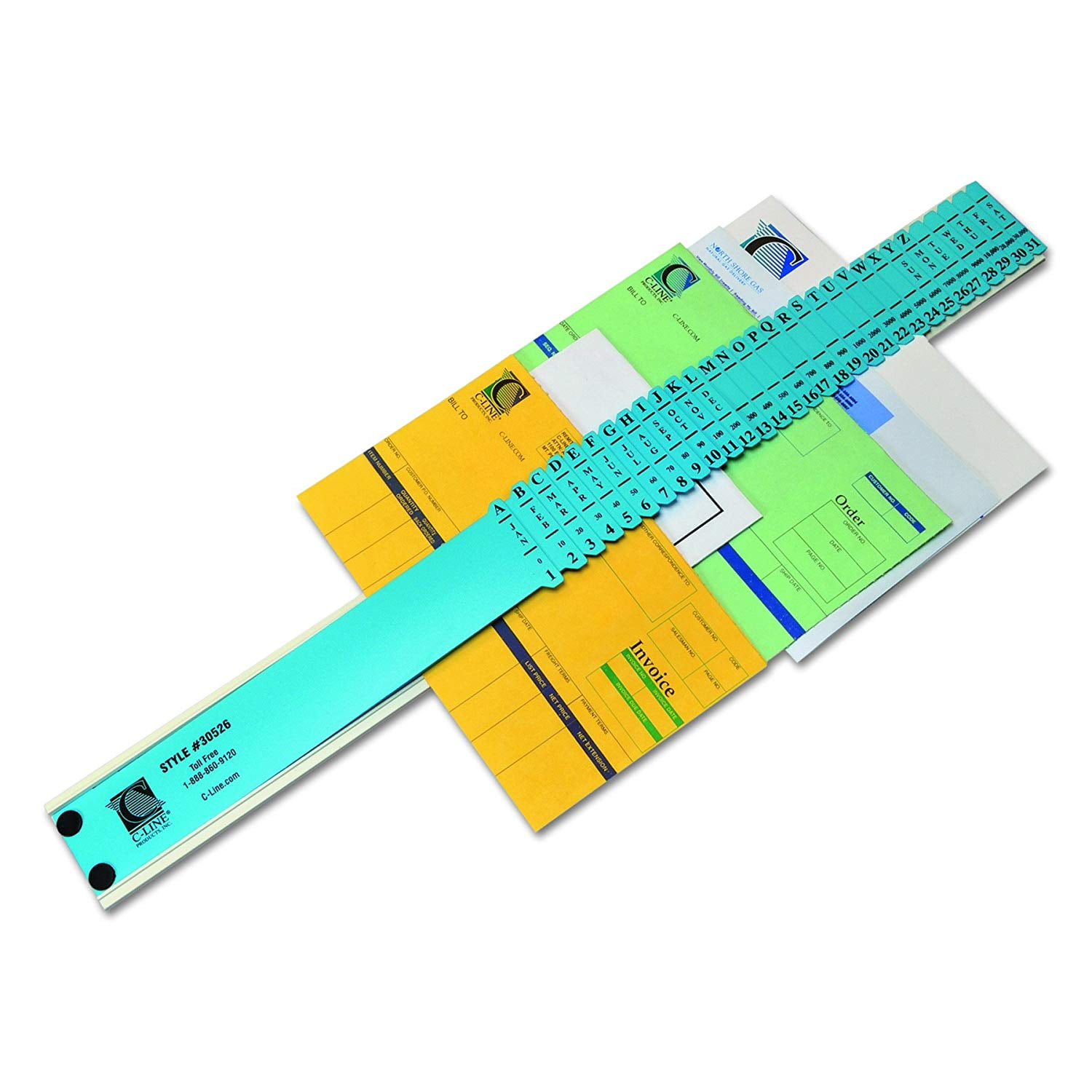 C-Line Plastic Indexed Sorter, 31 Dividers, Alpha/Numeric/Months/Dates ...