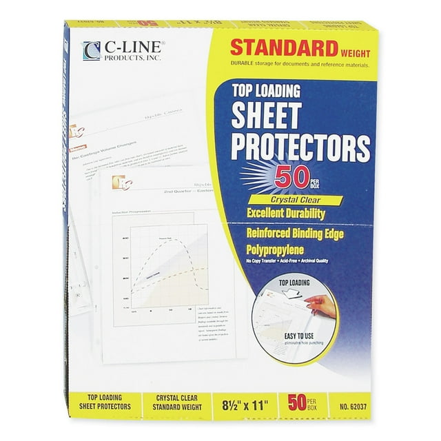 C-Line Polypropylene Sheet Protector - Walmart.com