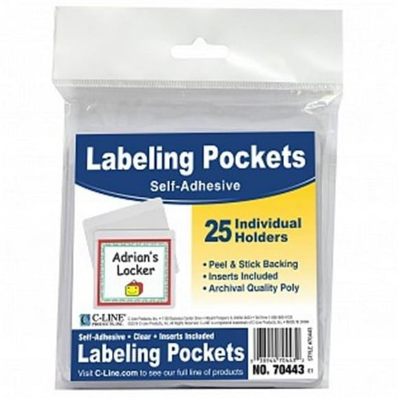 Clear Adhesive Pockets
