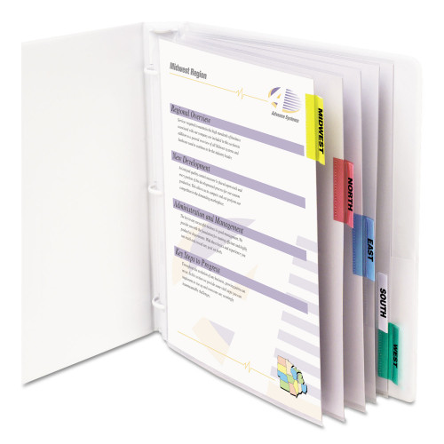 C-Line Sheet Protectors with Index Tabs, Assorted Color Tabs, 2", 11 x ...