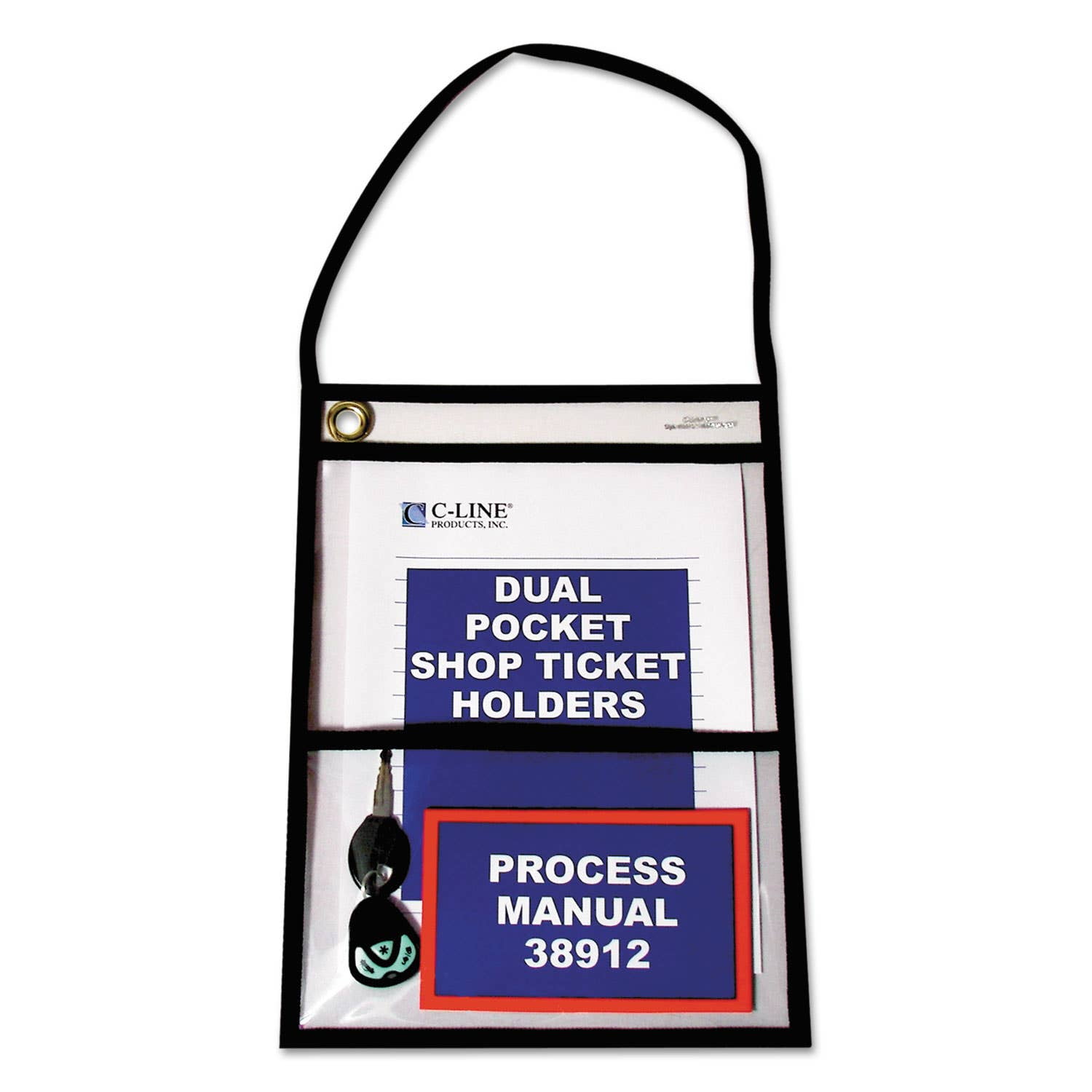 C-Line Shop Ticket Holders with Strap, Stitched, 150", 9 x 12, 15/BX ...