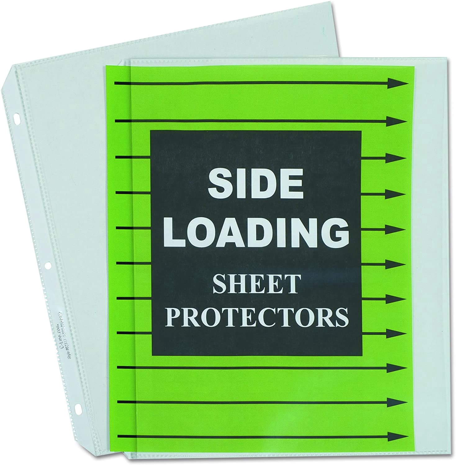 C-Line Side Loading Polypropylene Sheet Protectors, Clear, 2", 11 x 8.5 ...