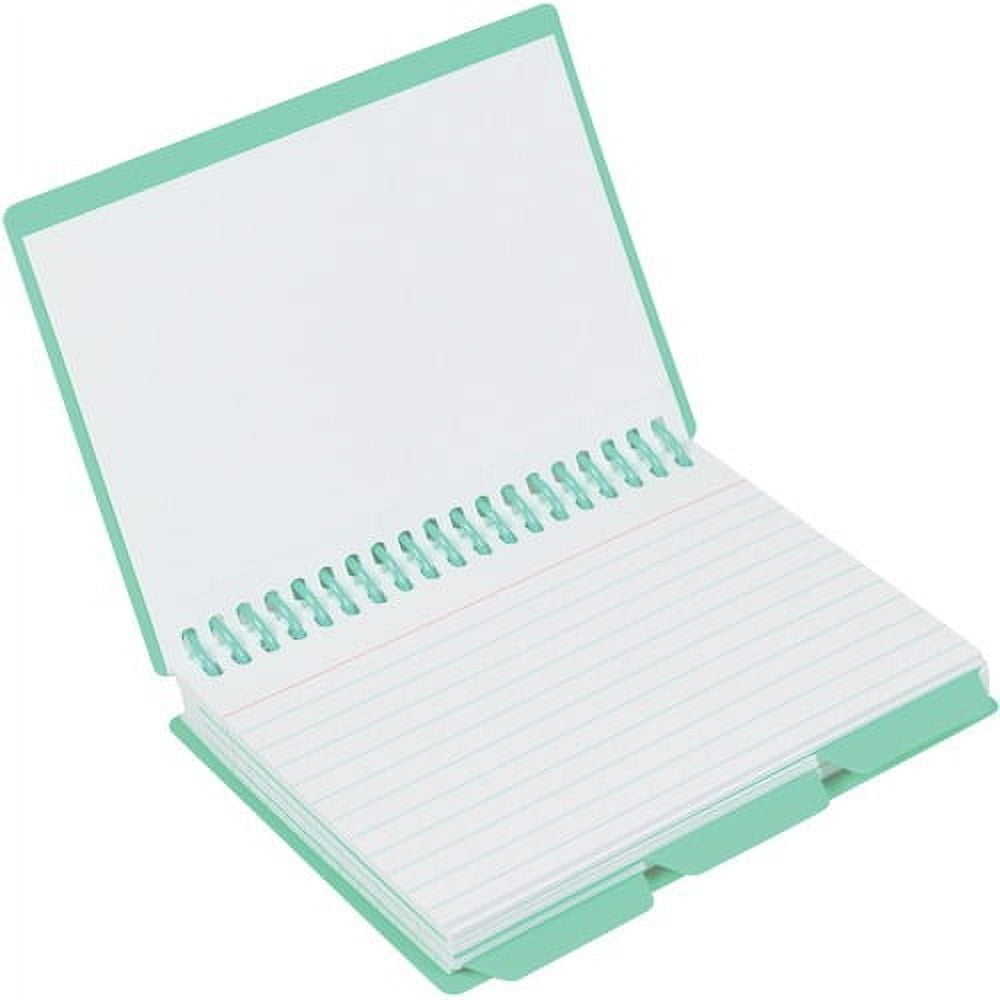 C-Line Spiral Bound Index Card Notebook with Index Tabs - Assorted ...
