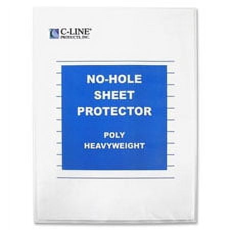 C-Line Top-Load No-Hole Polypropylene Sheet Protector, Heavyweight ...