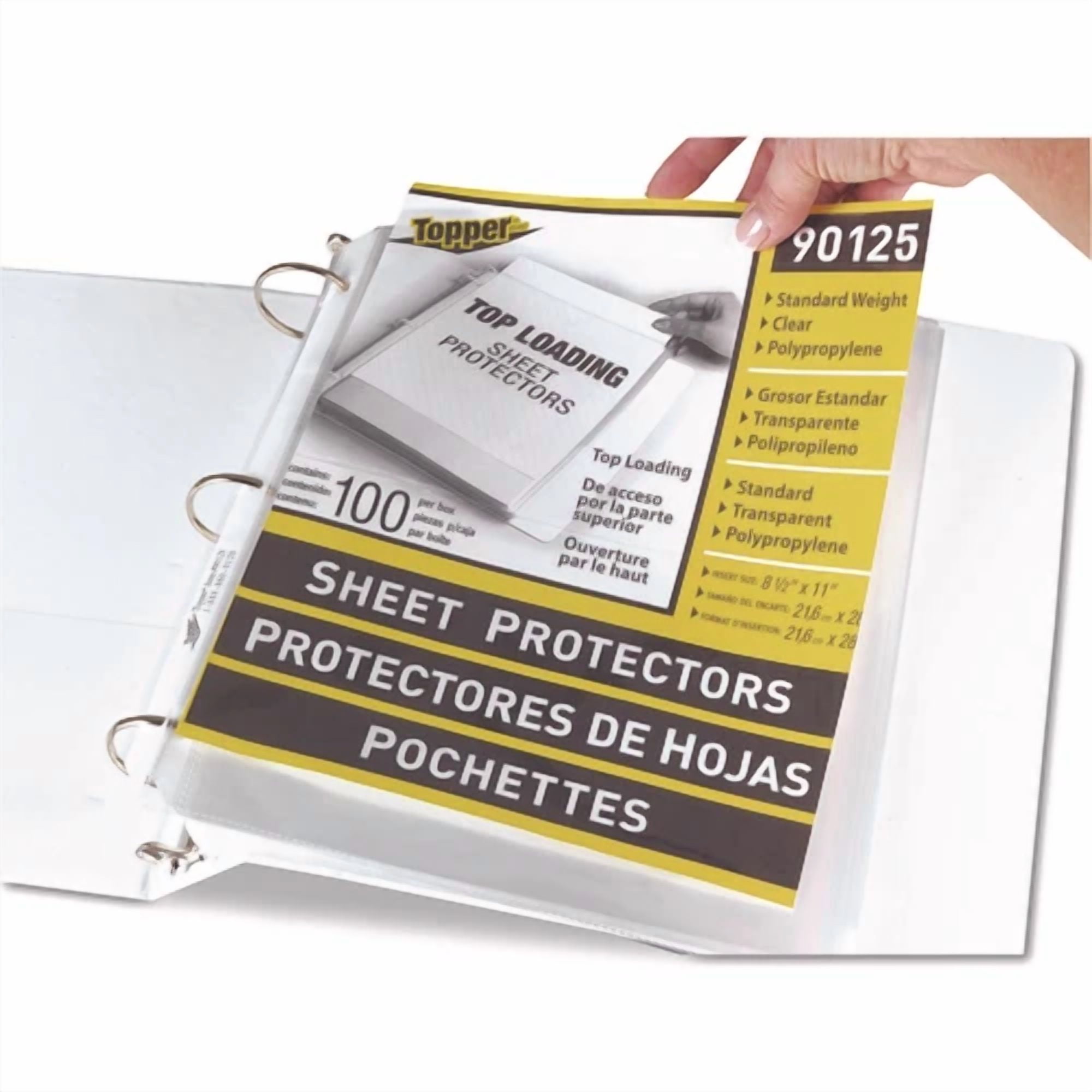 C-Line Top-Load Polypropylene Sheet Protectors Standard Letter Clear 2 ...