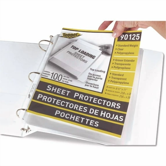C-Line Top-Load Polypropylene Sheet Protectors Standard Letter Clear 2 ...