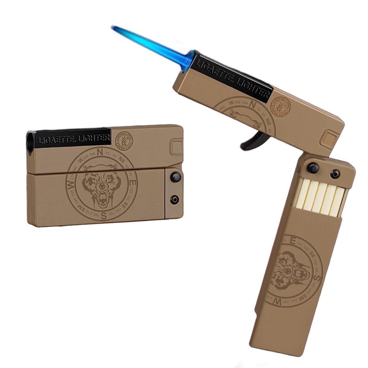 C Long Lasting Inflatable Lighter Refillable Butane System Adjustable ...