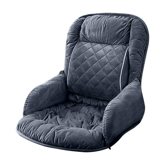 C Lumbar Support Cushion Office Chair Pad Winter Warm Waist Comfort ...