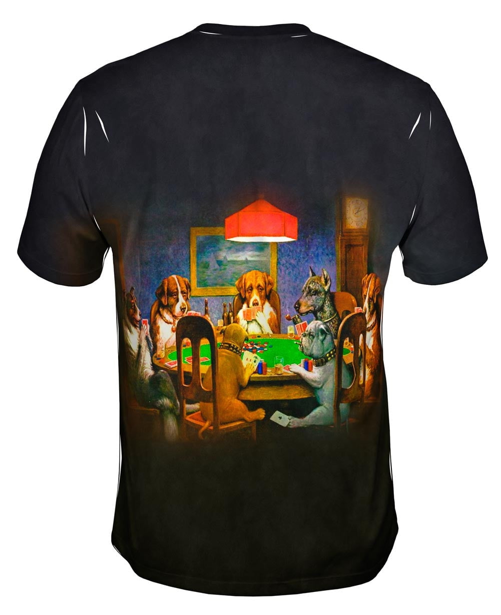 C. M All Over Print. Coolidge - Dogs Playing Poker 1903 Mens T-Shirt ...