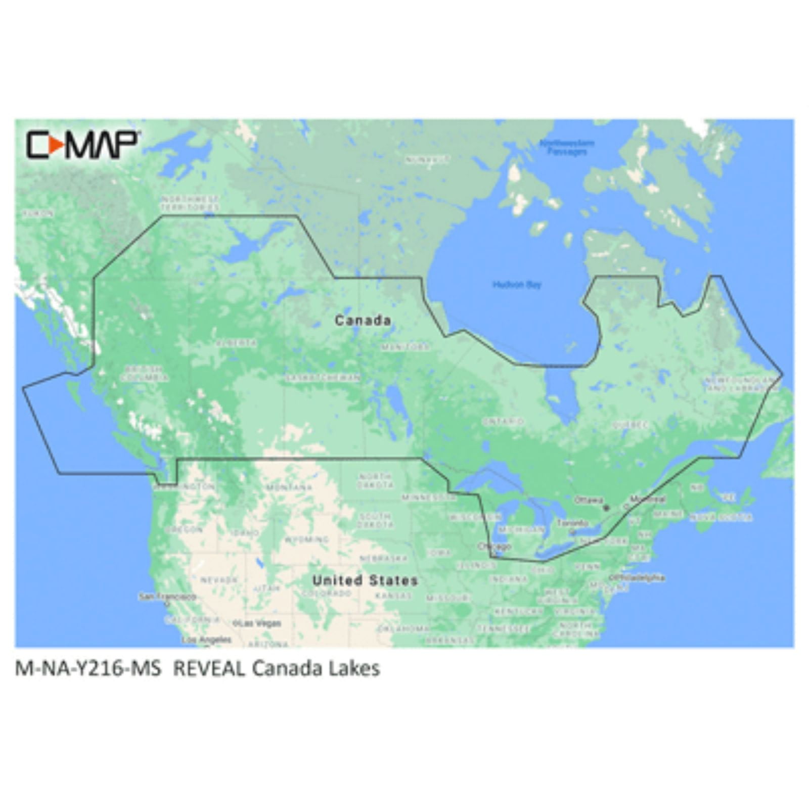 C-MAP Reveal Canada Lakes - Walmart.com