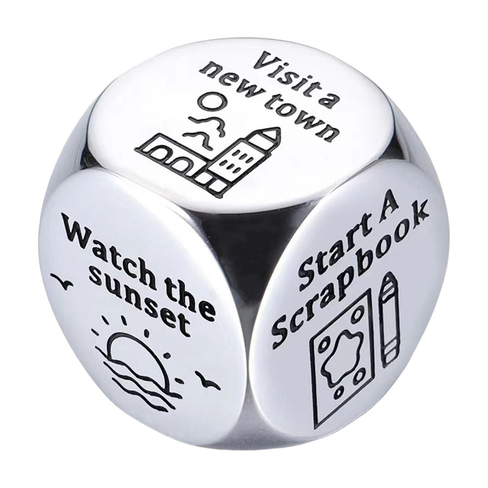 C Metal Decision Dice Game Multi-Sided Choice Maker For Indoor Outdoor ...