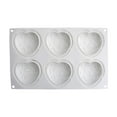 C Multi Heart Shape Silicone Cake Mold For Baking French Mousse Dessert ...
