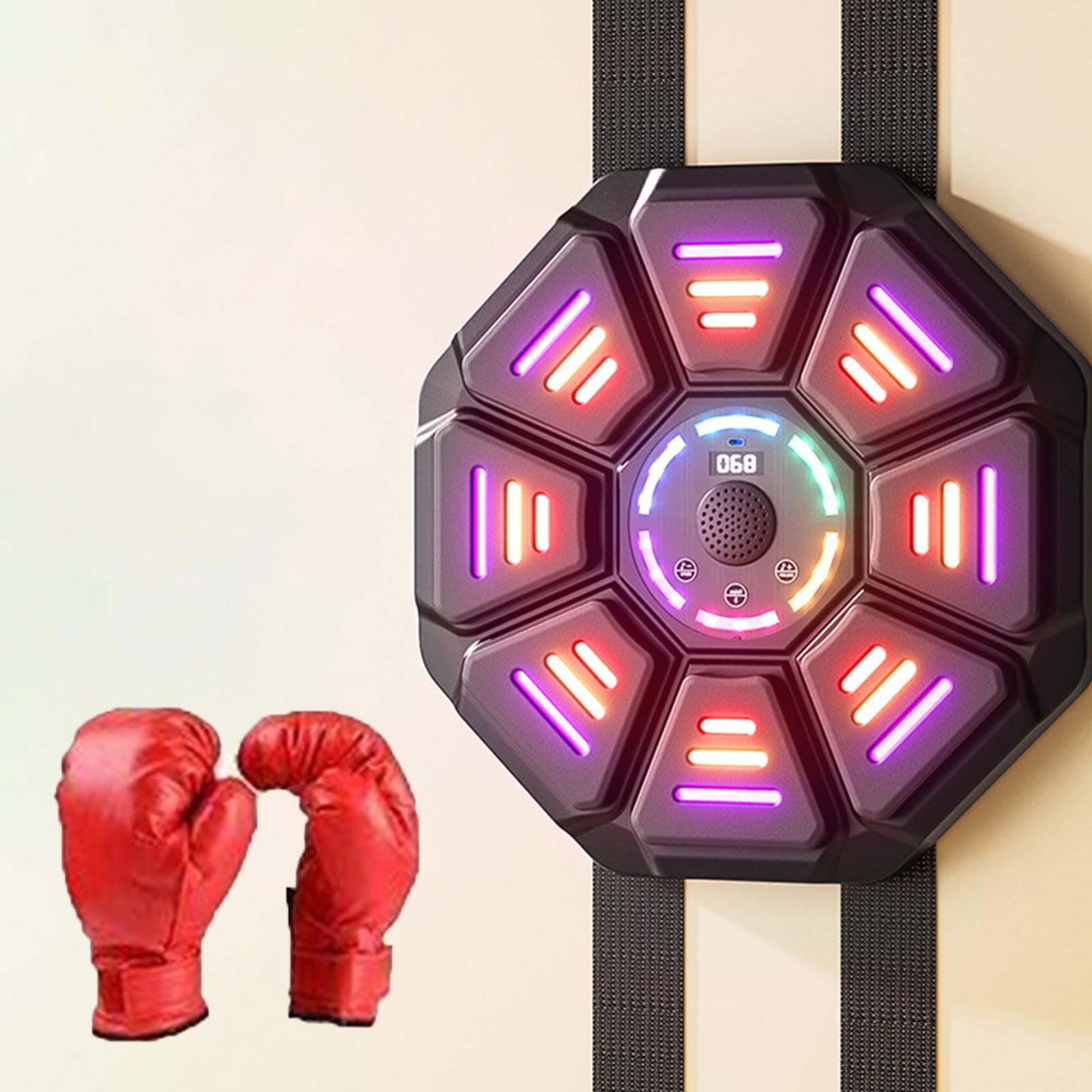 C Music Boxing Machine C - Bluetooth Wall-Mounted Punching Trainer ...