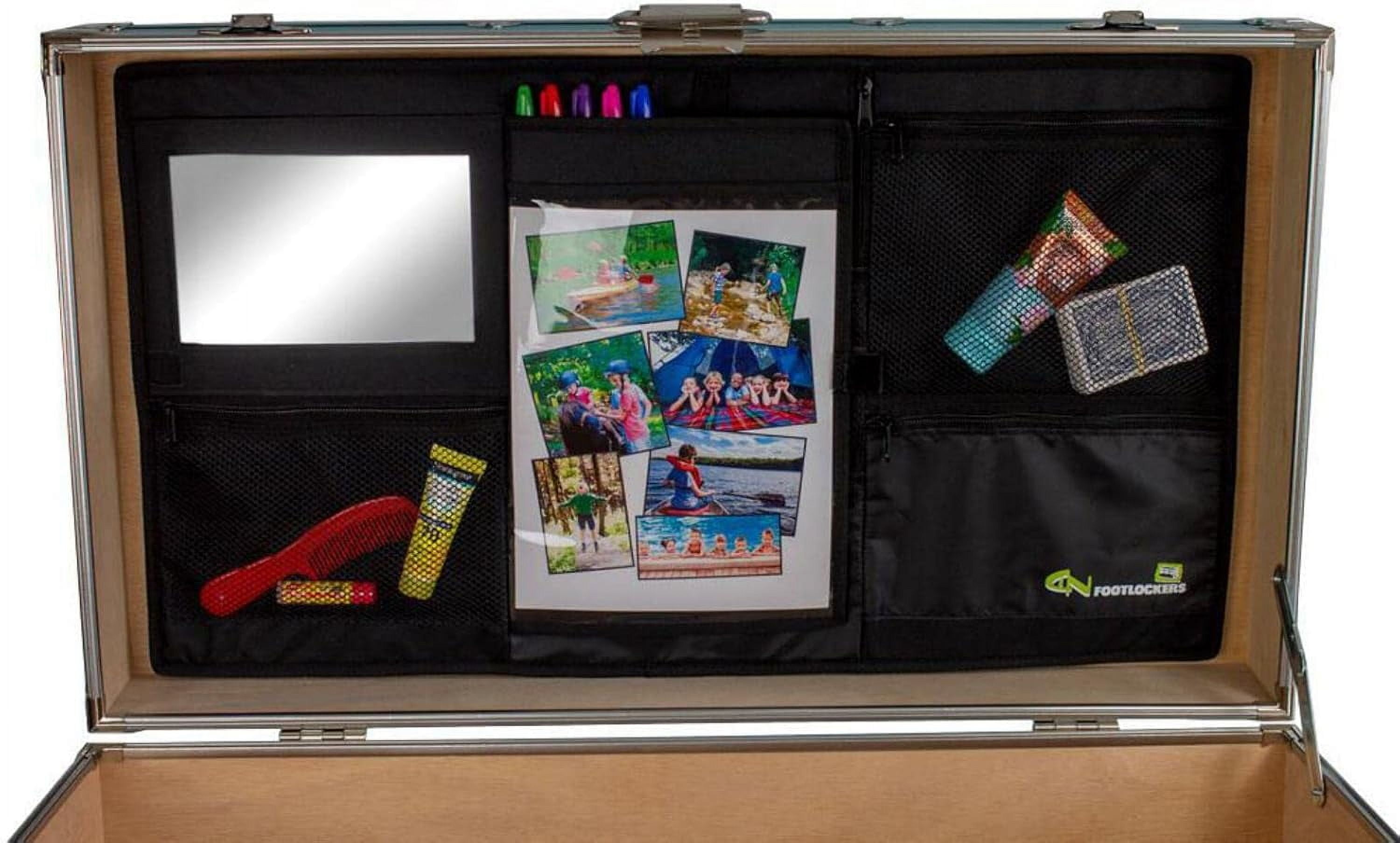 C&N Footlockers LidMate Organizer - 7 Pockets - Plastic Mirror - Metal ...