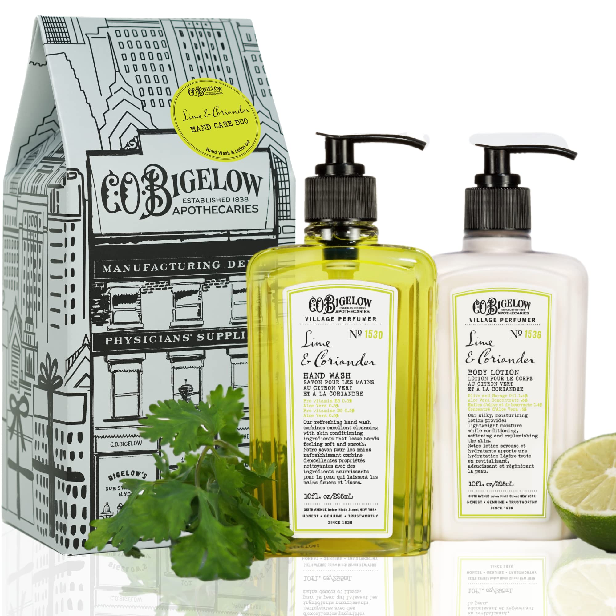 C.O. Bigelow Apothecary Duo VTF5 - Lime Coriander Hand Care, Hand Soap ...