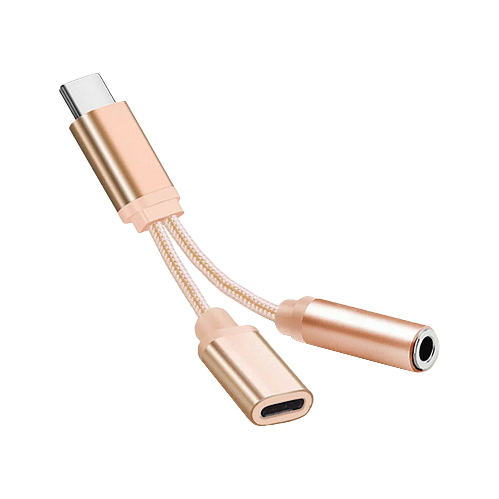 C Plug Adapter Type-C To Type-C + 3.5mm Charging Audio Adapter 2-in-1 ...