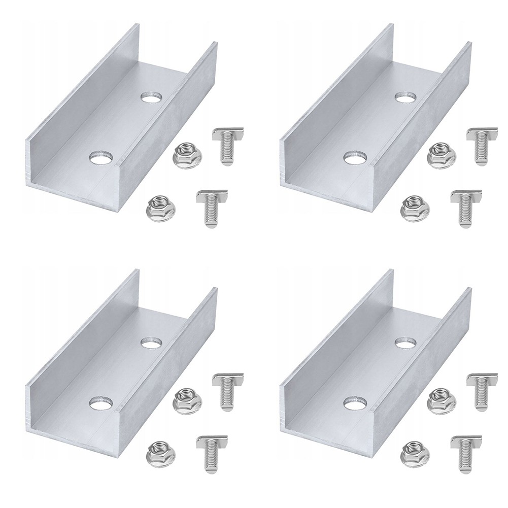 C-Profile Connector PV Rail Solar Rail Connector 45x25x100mm With ...
