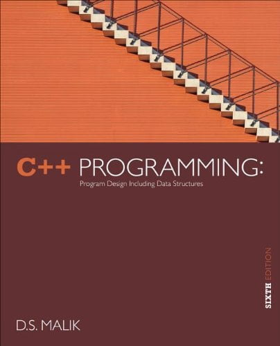 C++ Programming: Program Design Including Data Structures (Paperback) by D S Malik - Walmart.com