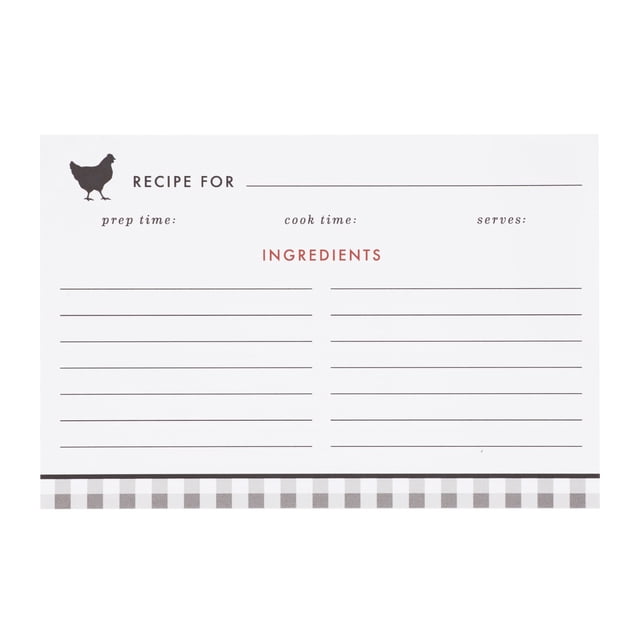 Lang Companies, Home Cooked Recipe Cards - Walmart Business Supplies