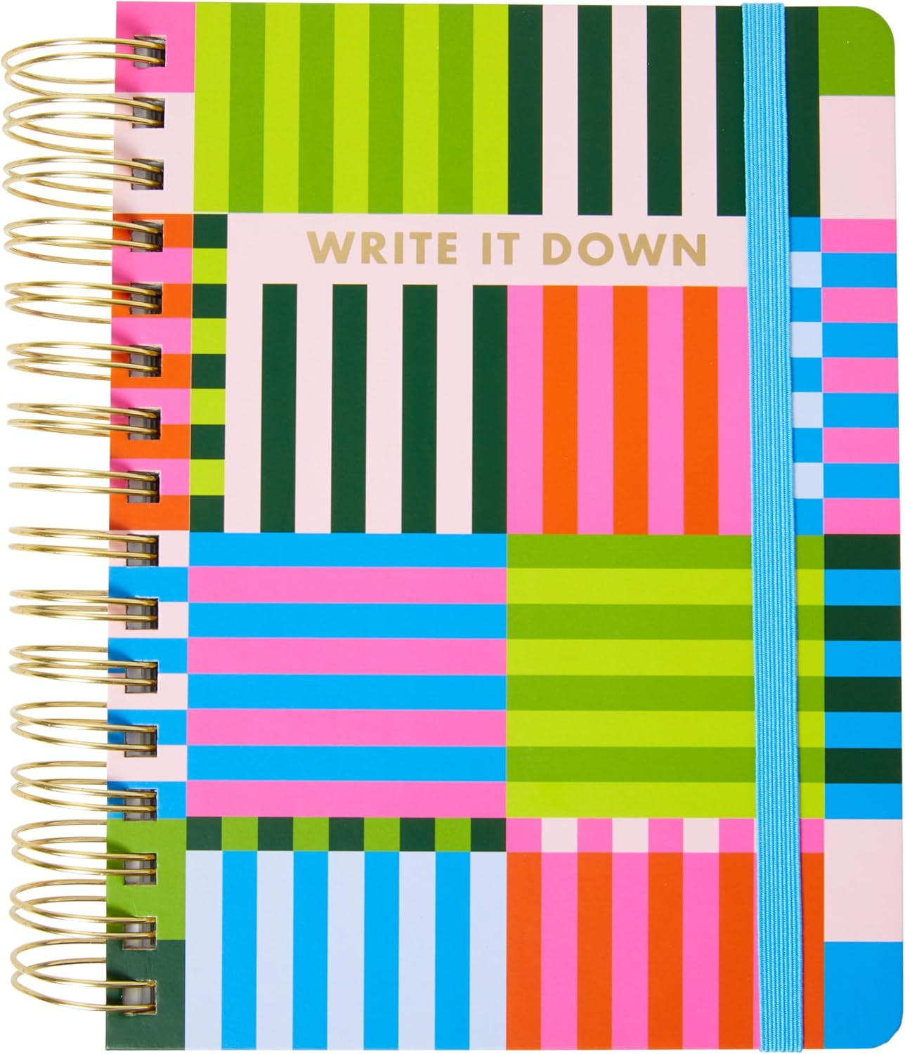 C.R. Gibson Signature Bold Stripes Twin Wire 3-in-1 Blank, Dot Grid ...