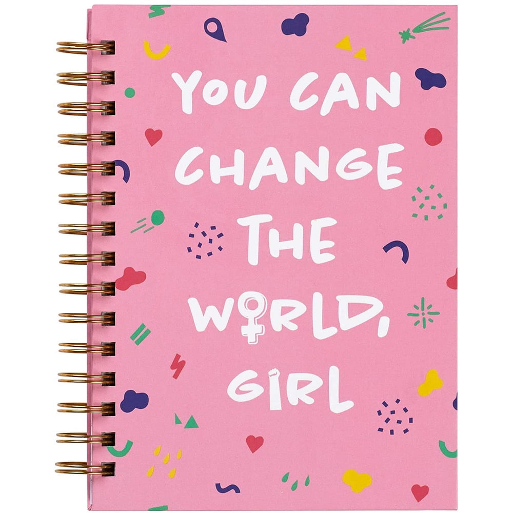 C.R. Gibson Spiral Notebook, 'You Can Change The World', 6" x 8.25 ...