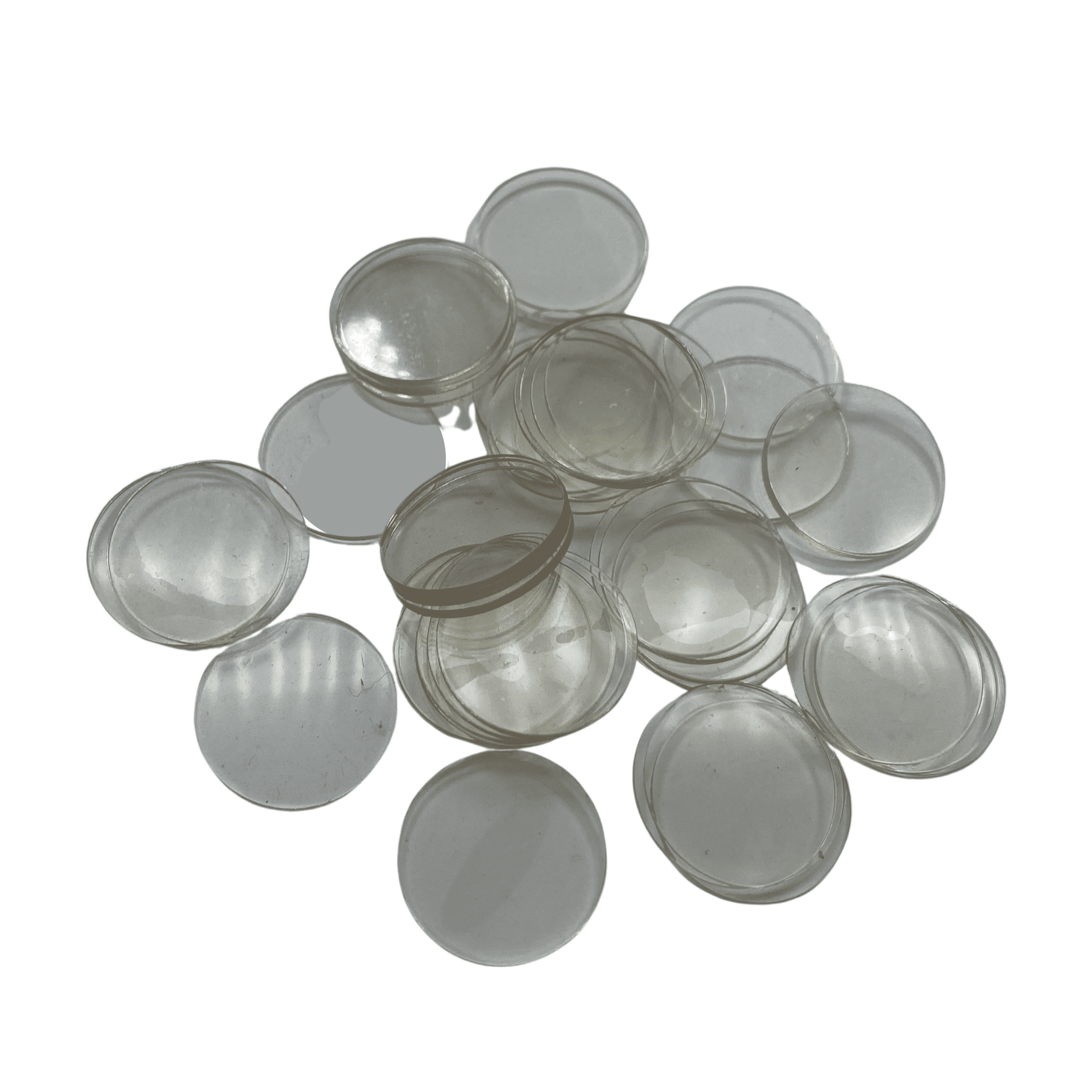C.R. Laurence CP8-XCP100 CRL Clear Plastic Desk Buttons - Pack of 100 ...