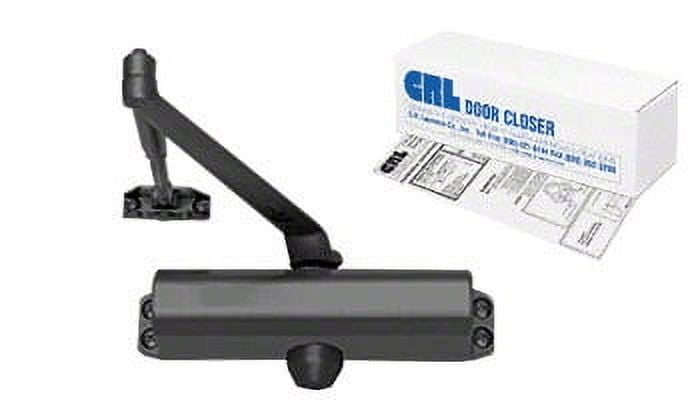 C.R. Laurence Commercial Grade 1 Black Metal Door Closer, ANSI Spring ...