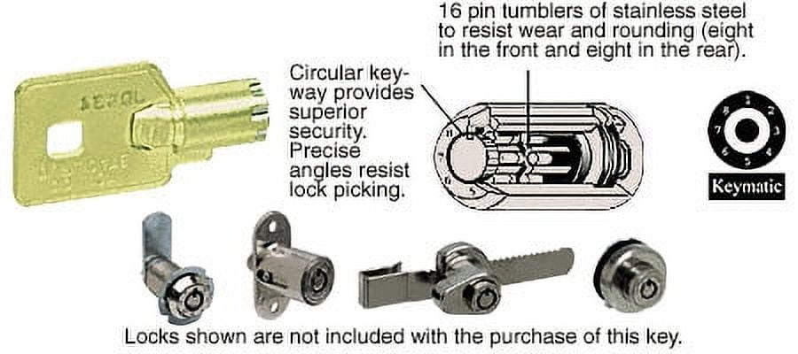 C.R. Laurence KMKM Keymatic Master Combination Change Key for Keymatic ...