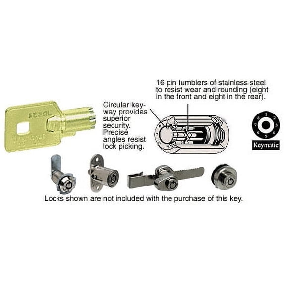 C.R. Laurence KMKM Keymatic Master Combination Change Key for Keymatic ...