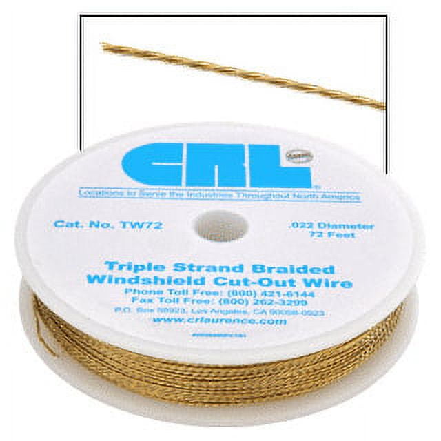 C.R. Laurence TW72 Triple Strand Braided Cut-Out Wire, Gold - Walmart.com