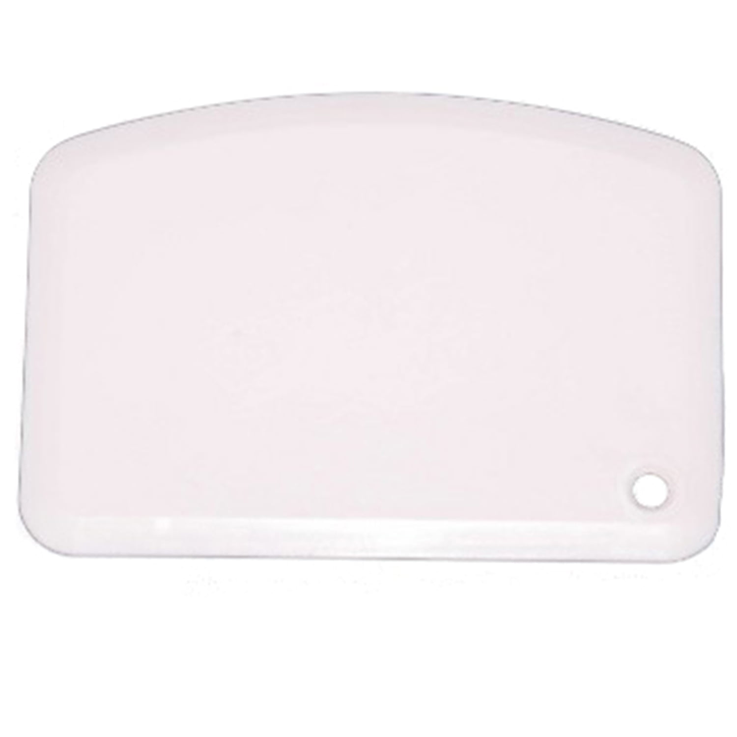 C.R. Mfg Plastic Dough Scraper, 3.75" x 5.5" White - Walmart.com